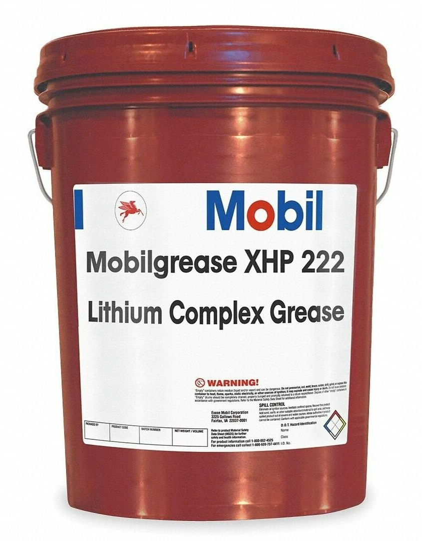 Mobil Grease XHP 222; Dark Blue; 35.274 lbs 5 Gallon Pail – CalBestSupplies