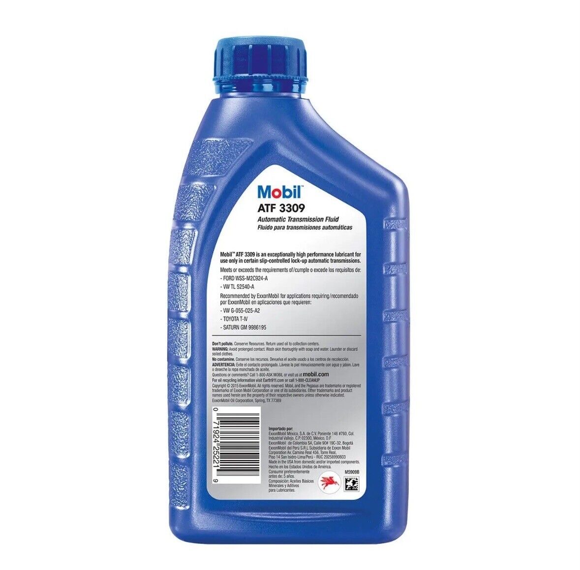 12 QTS ATF MOBIL 3309 Premium Transmission Oil 12 Quarts in Case ...